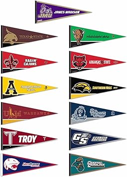 Amazon.com : Sun Belt Conference College Pennant Set : Sports Related ...