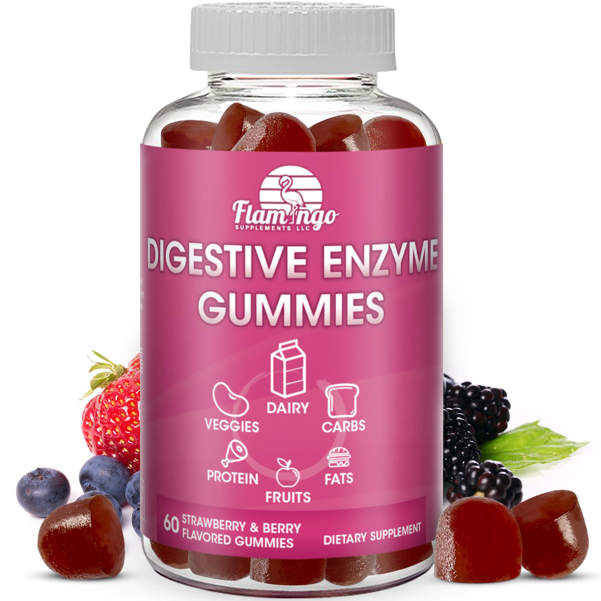 Amazon.com: Digestive Enzymes Chewable Gummies: Helps Food Intolerance ...