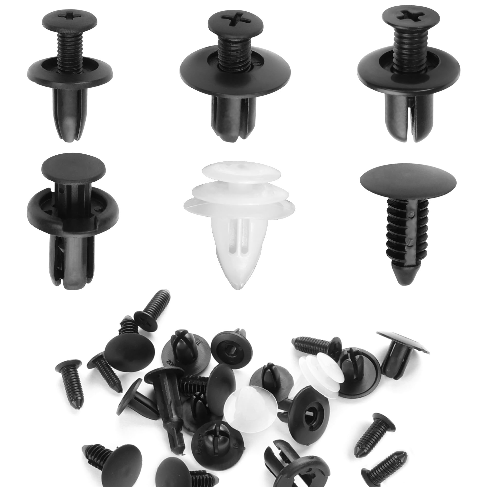 Snapklik.com : Car Rivet Bumper Clips Plastic Auto Push Pin Retainer ...