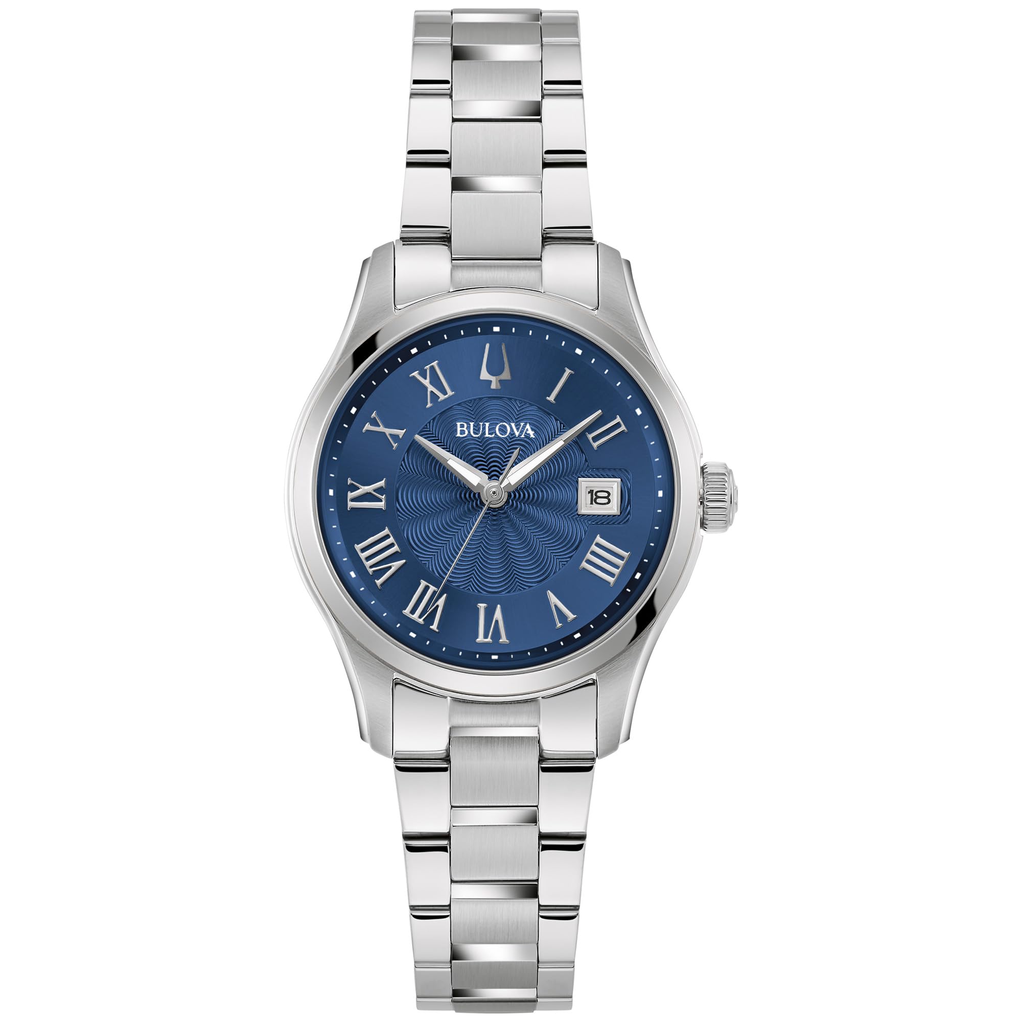 Amazon.com: Bulova Ladies Classic Wilton 3-Hand Quartz Silver Stainless ...