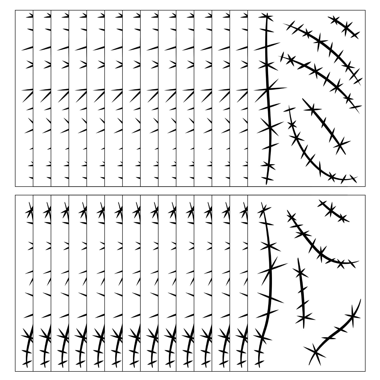 Amazon.com : 30 Sheets Halloween Stitches Tattoo Stickers Fake Scar ...