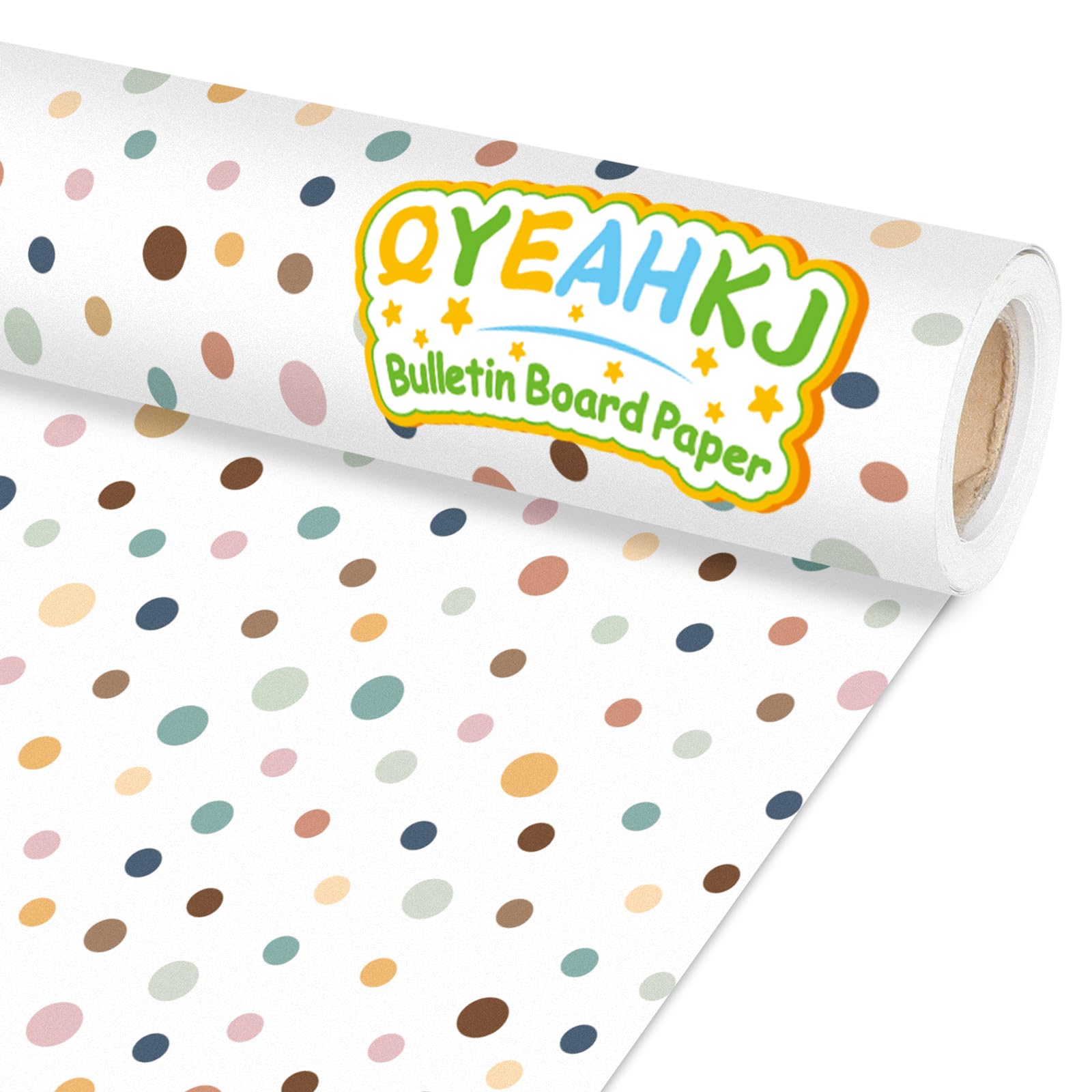 Snapklik.com : Boho Dot Bulletin Board Paper Roll Boho Polka Dot ...