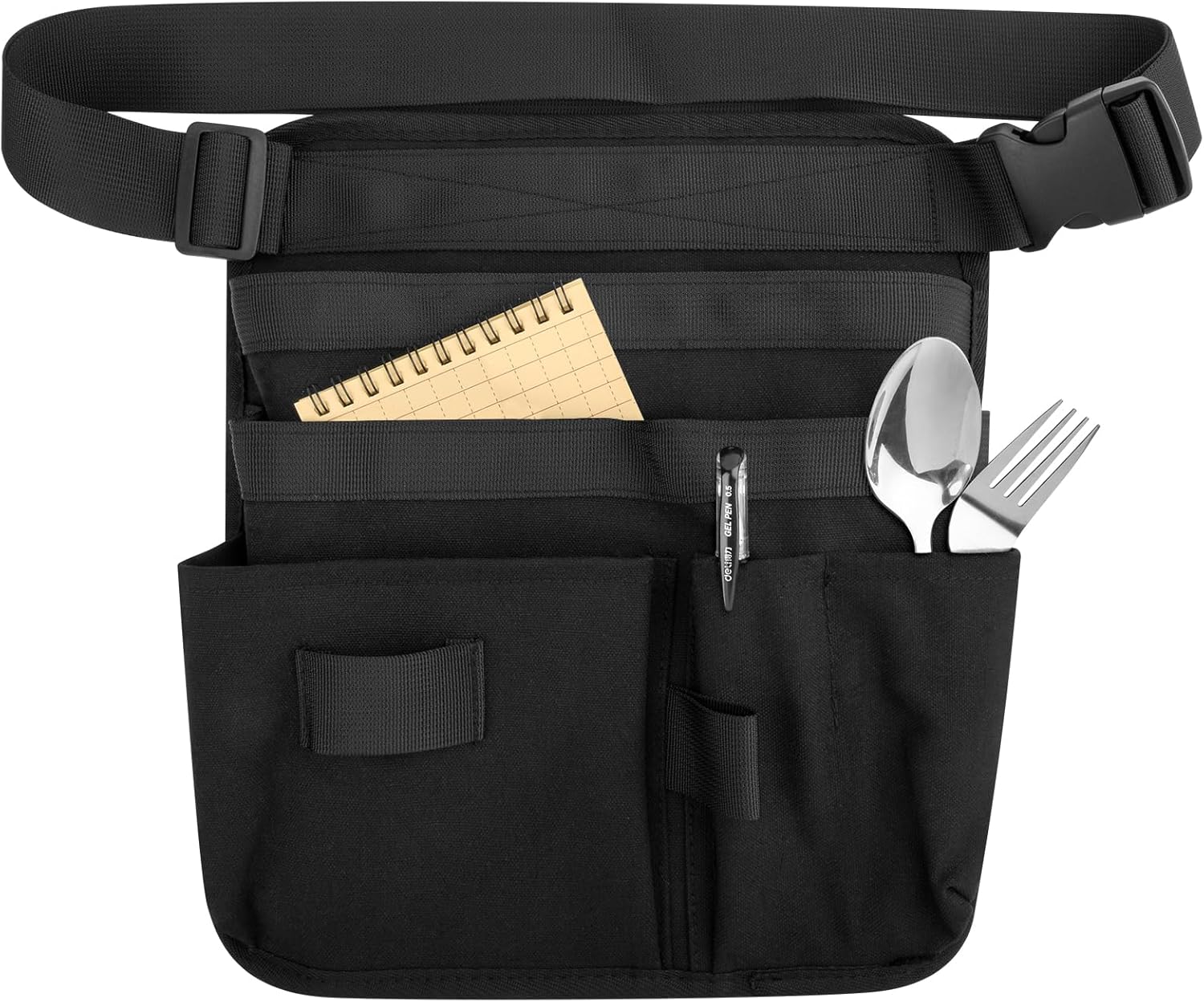 Amazon.com: Waitress Apron Server Aprons Serving Aprons with 7 Pockets ...