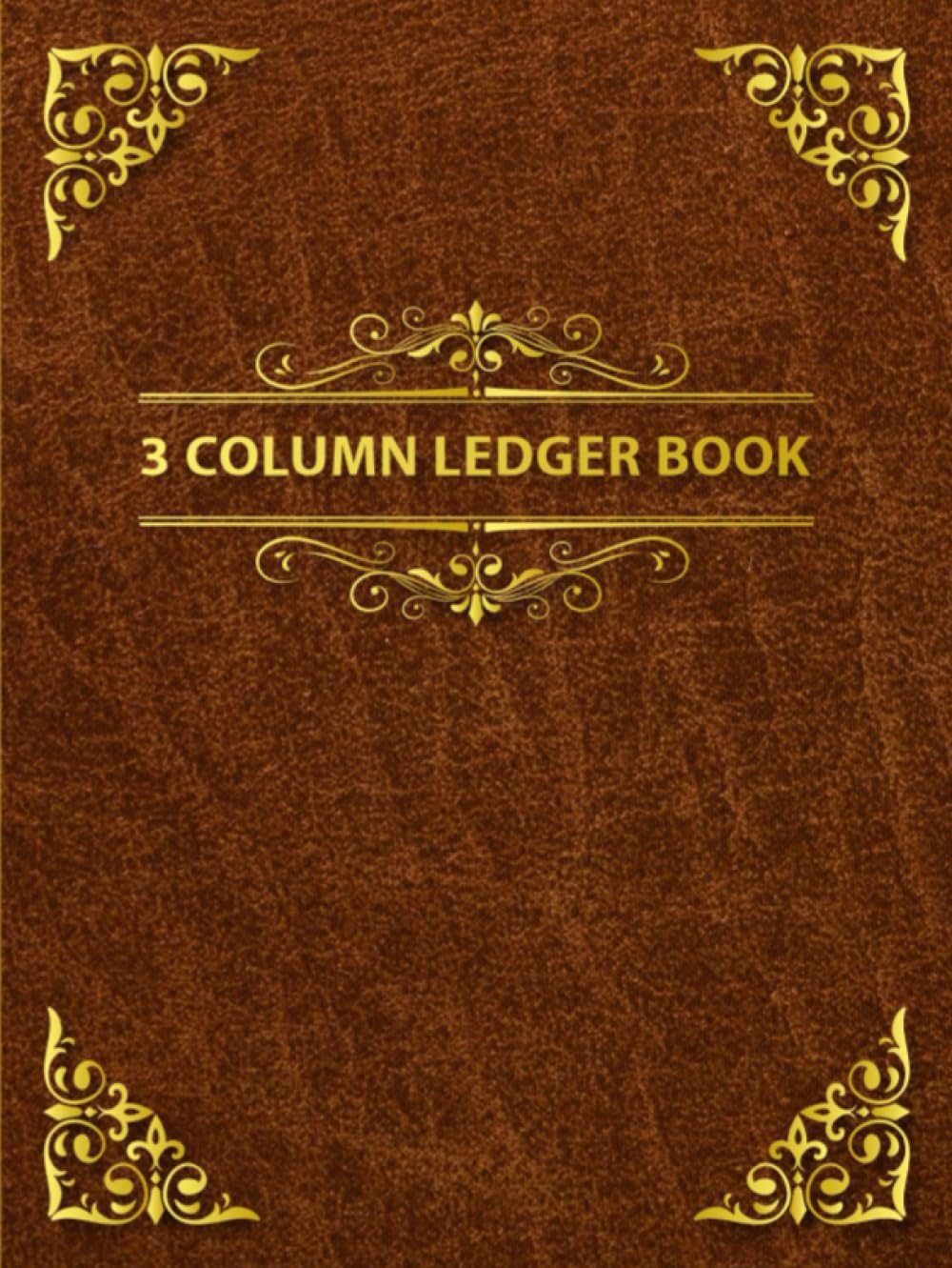 Amazon.com: 3 Column Ledger Book: Columnar Pad 3 Columns Accounting ...