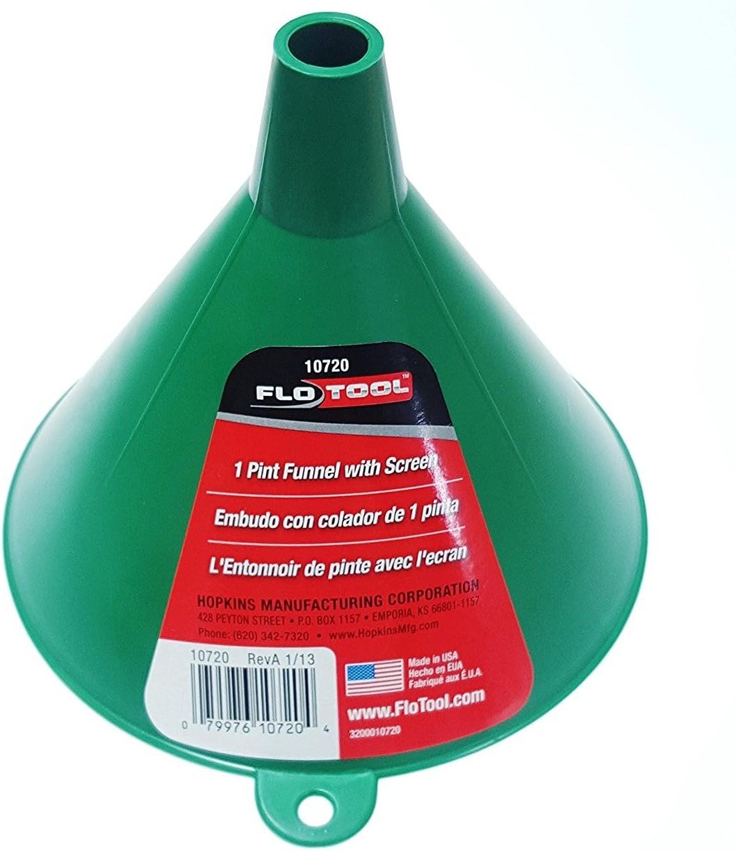 Amazon.com: FloTool 10720 Funnel with Screen, 1 pint Capacity : Automotive