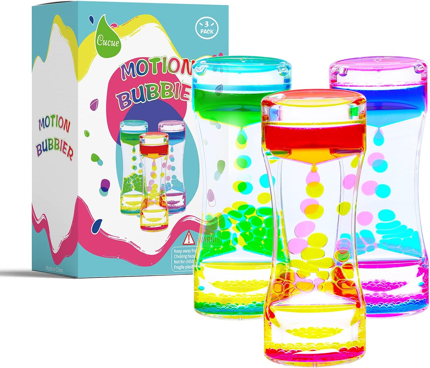 Amazon.com: Playlearn Liquid Motion Bubbler - Liquid Timer Sensory Toy ...