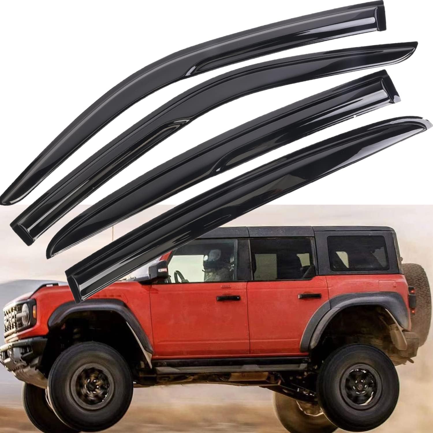 Amazon.com: MUCO 94713 Rain Guards Visor Side Window Deflector 4Pcs for ...