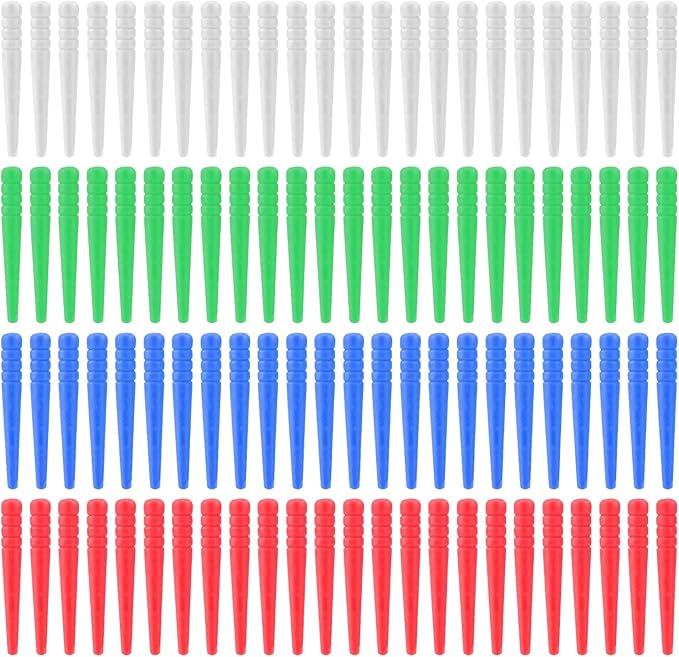 Amazon.com: 96pcs Cribbage Pegs, Plastic Tapered Design Traditional ...