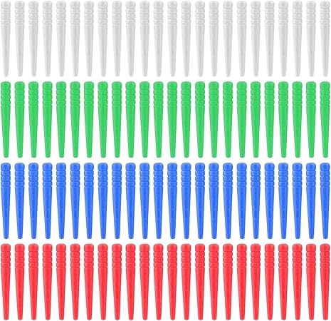 Amazon.com: 96pcs Cribbage Pegs, Plastic Tapered Design Traditional ...