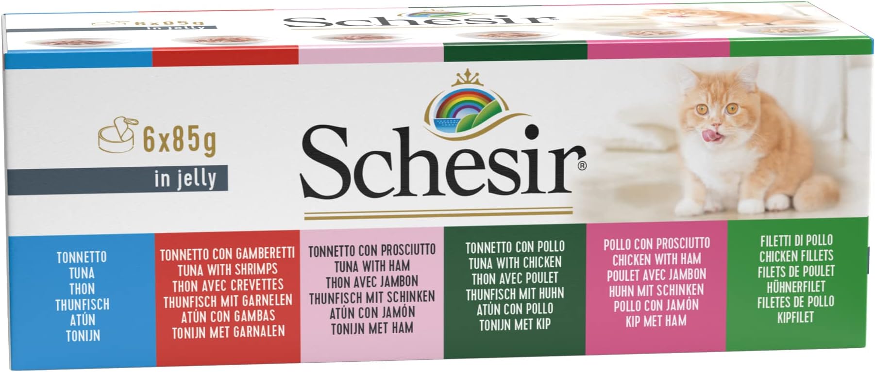 Schesir Cat Natural Tuna, Wet Cat Food in Own Juice, 24 Cans x 85 g, 1 ...