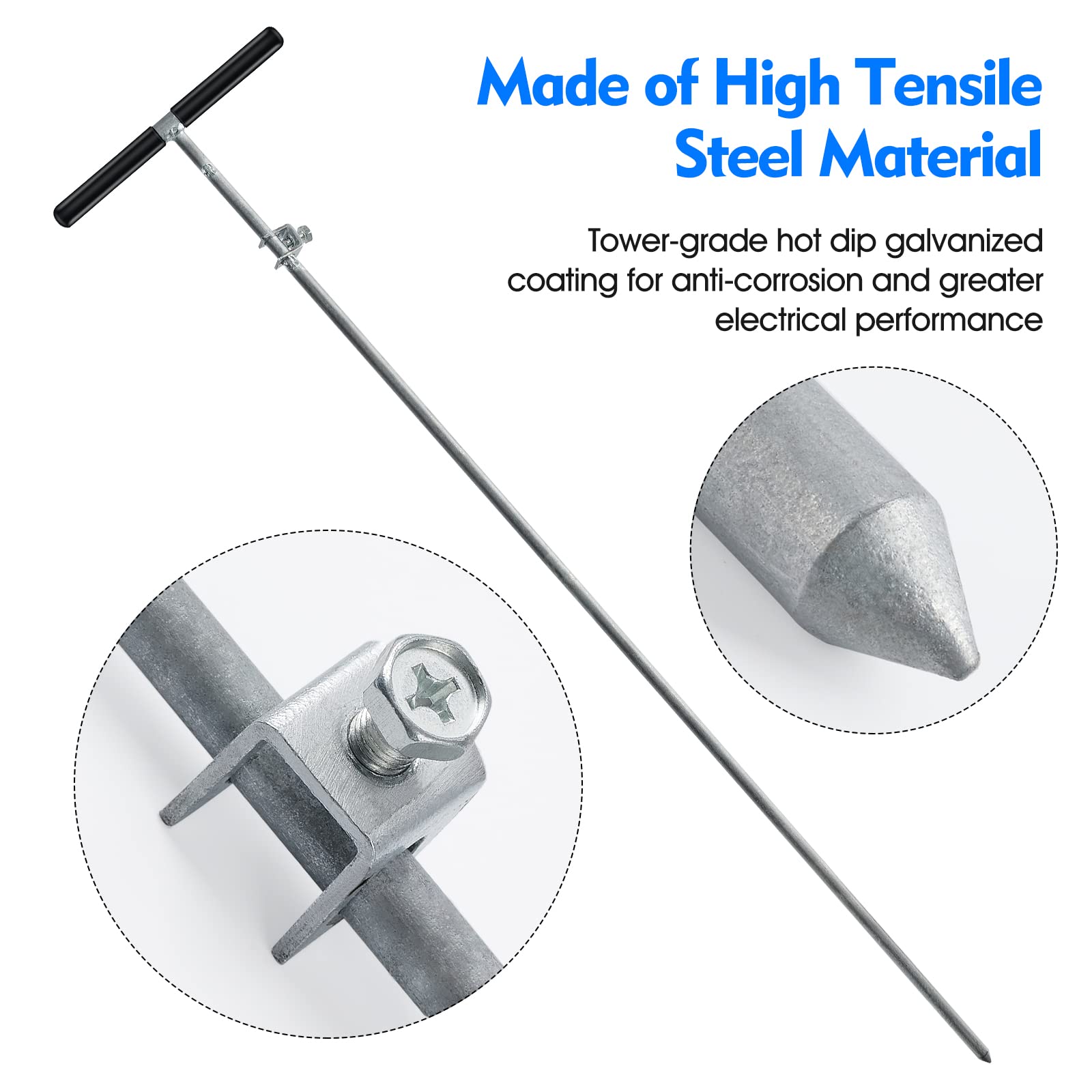 Snapklik.com : 2in1 Soil Probe & Grounding Rod