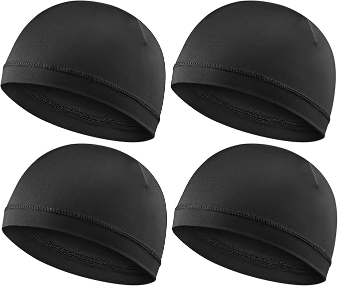 Amazon.com: 4Pcs Wave Cap for Men Silky Durags Elastic Band Wave Caps ...
