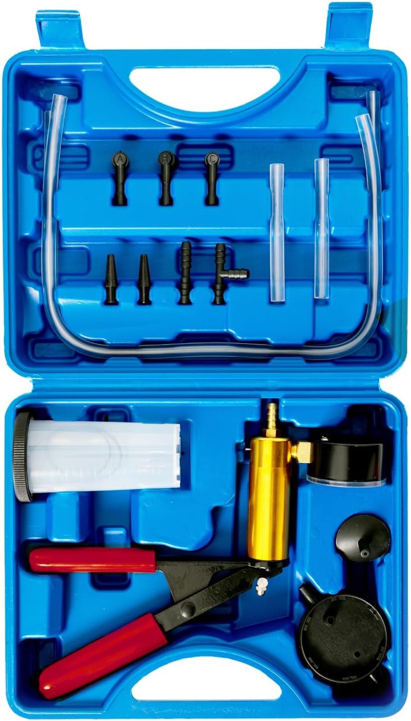 Punmew Brake Bleeder Kit 16pcs Brake Bleeder Vacuum Pump Kit with ...