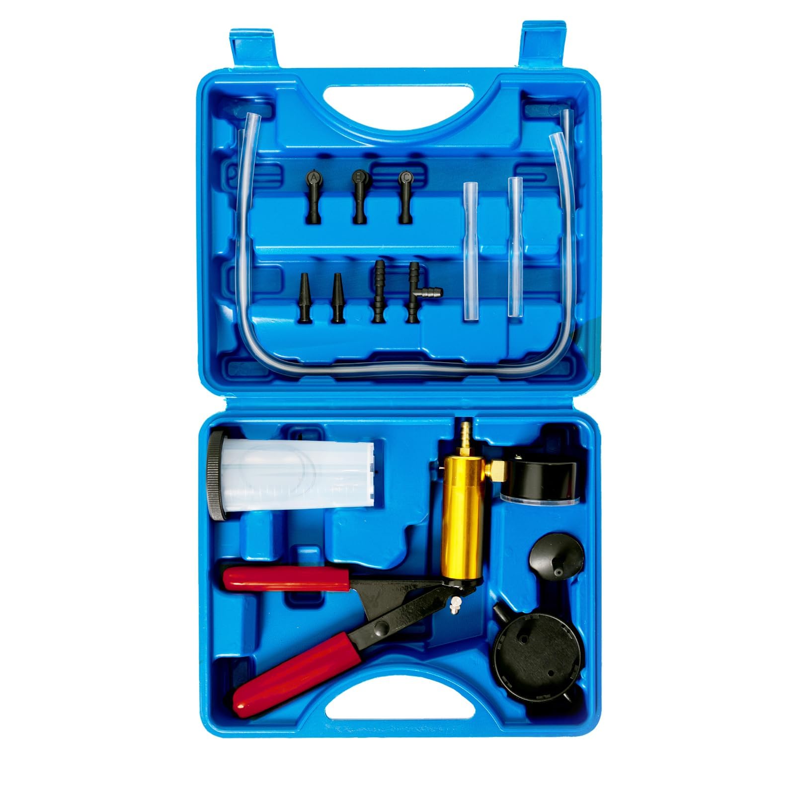 PUNMEW Brake Bleeder Kit 16pcs Brake Bleeder and Handheld Vacuum Pump ...