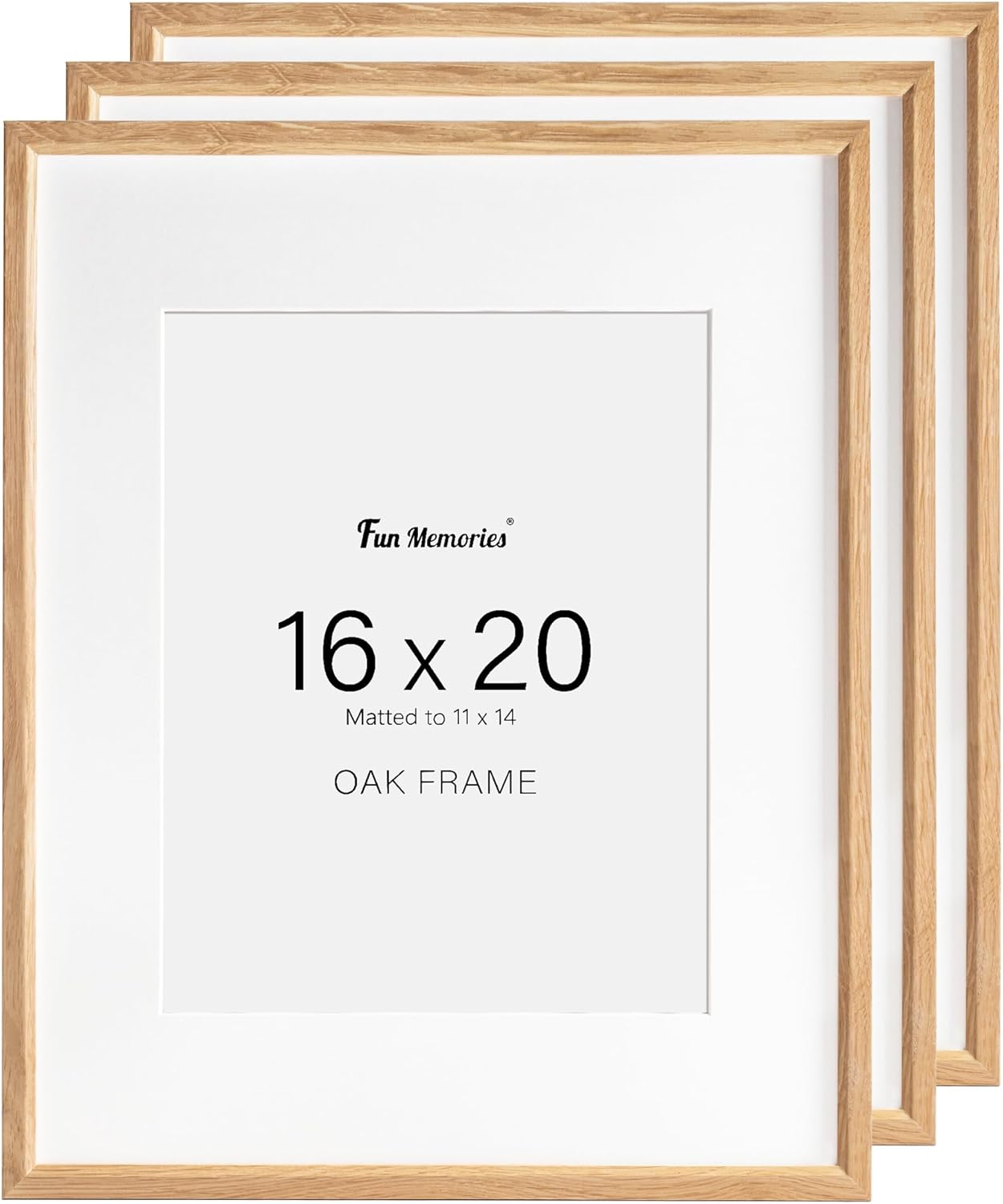 Amazon.com - 16x20 Picture Frames for Wall, Oak Wood Poster Frames ...