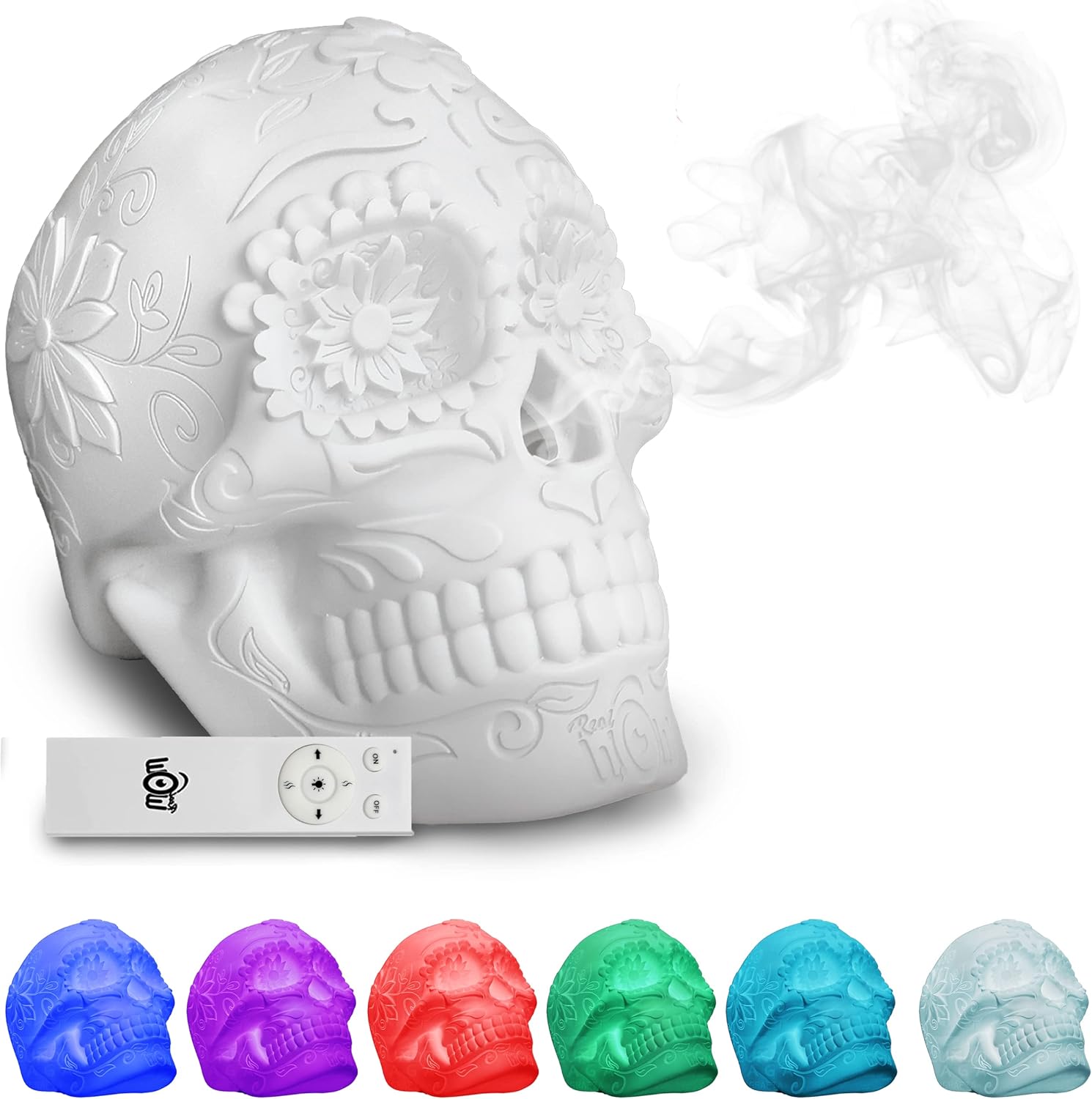 Amazon.com : Skull Essential Oil Diffuser Lamp, Skull Decor, Ultrasonic ...