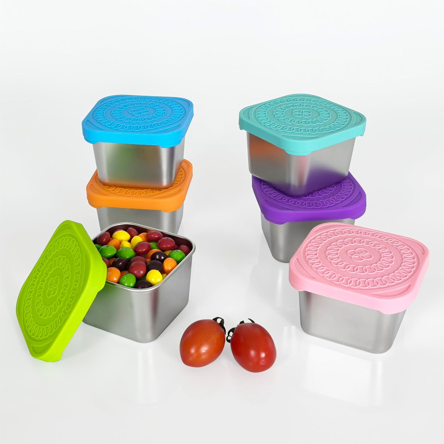 Amazon.com: F.Y.Dreams 304 Stainless Steel Snack Containers for Kids ...