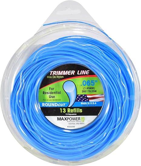 Amazon.com : Maxpower 333265 Residential Grade Round .065-Inch Trimmer ...
