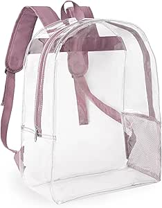 Amazon.com | Alarllok Clear Backpacks for School Girls Women, See ...