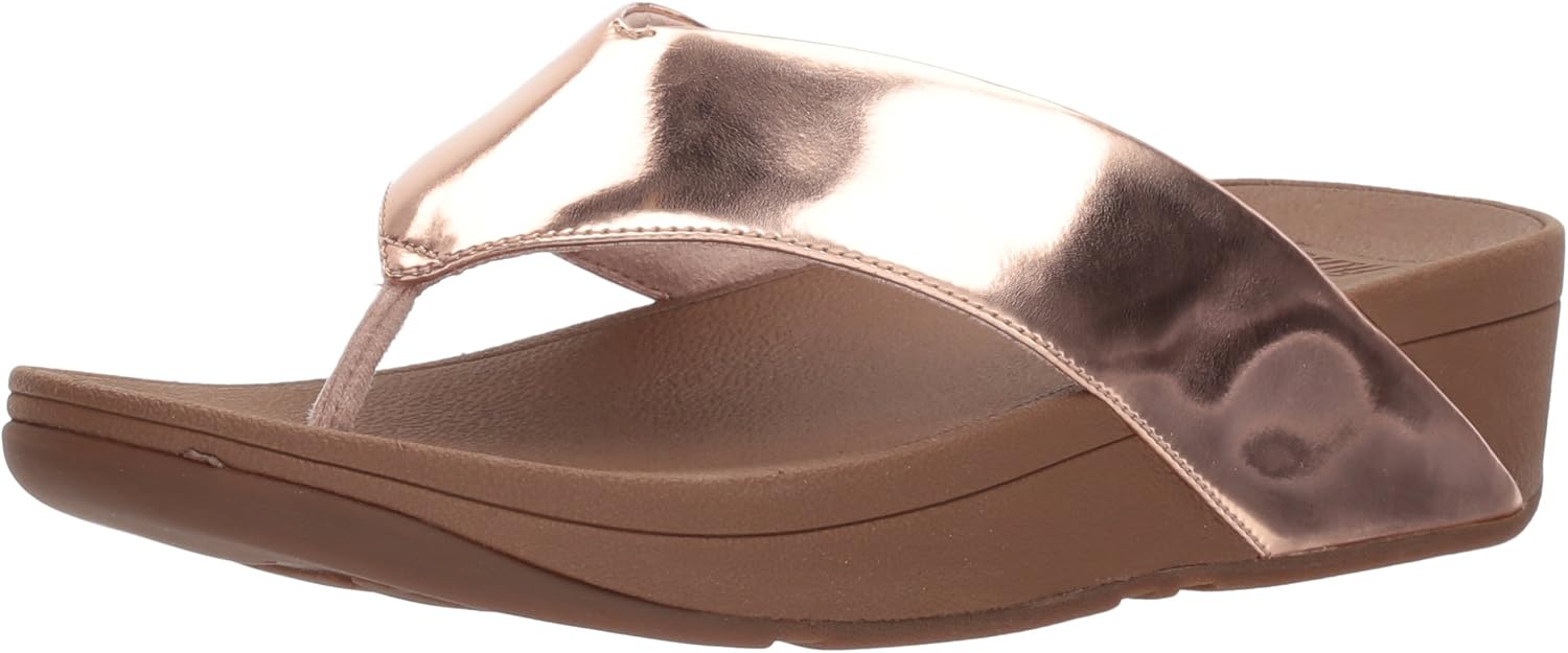 Amazon.com | FitFlop Women's SWOOP™ TOE-THONG SANDALS Sandal, rose gold ...