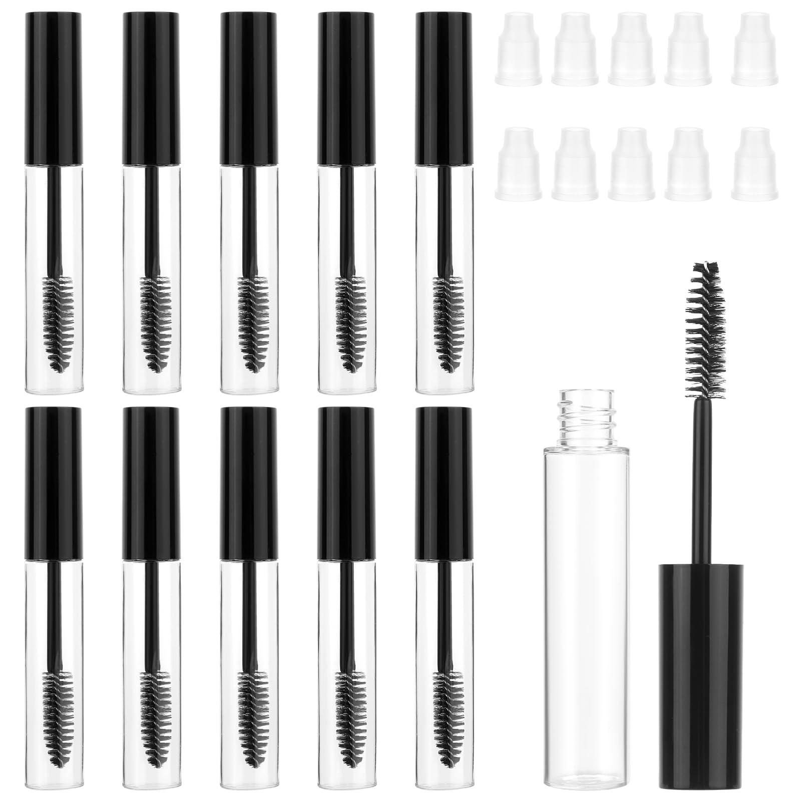 Amazon.com : 10 Pack 10ml Empty Mascara Tubes Eyelash Serum Tubes with ...