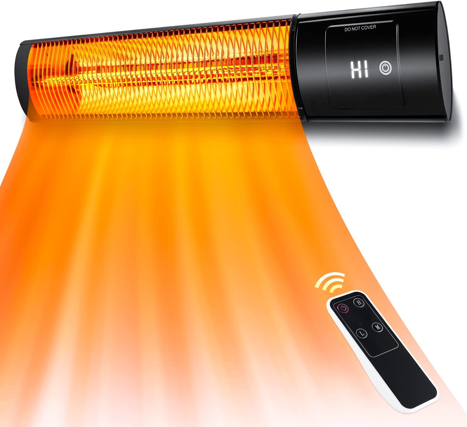 Amazon.com: Kakashi Wall-Mounted Patio Heater Electric Infrared Heater ...