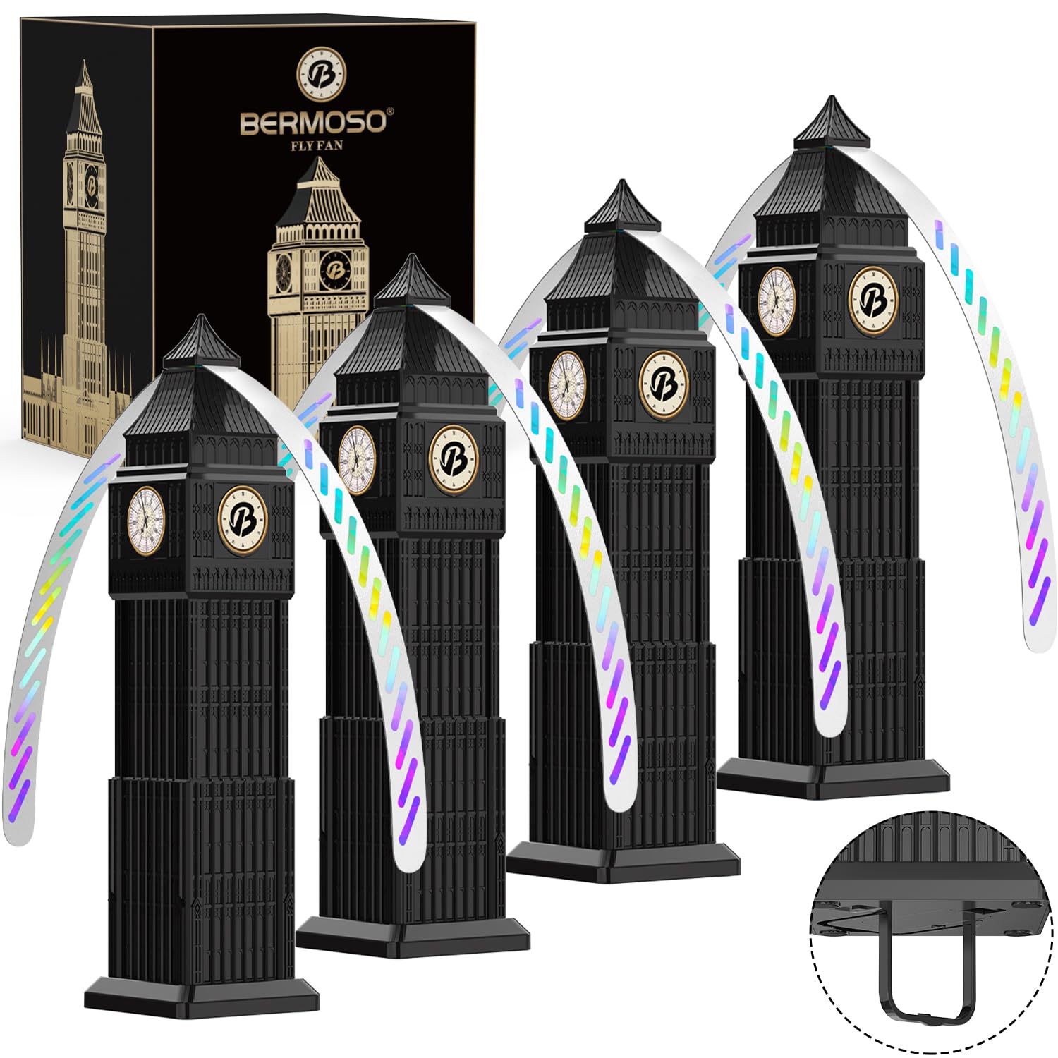 Amazon.com : Fly Fans for Tables 4 Packs Fly Fans for Outdoor Tables ...