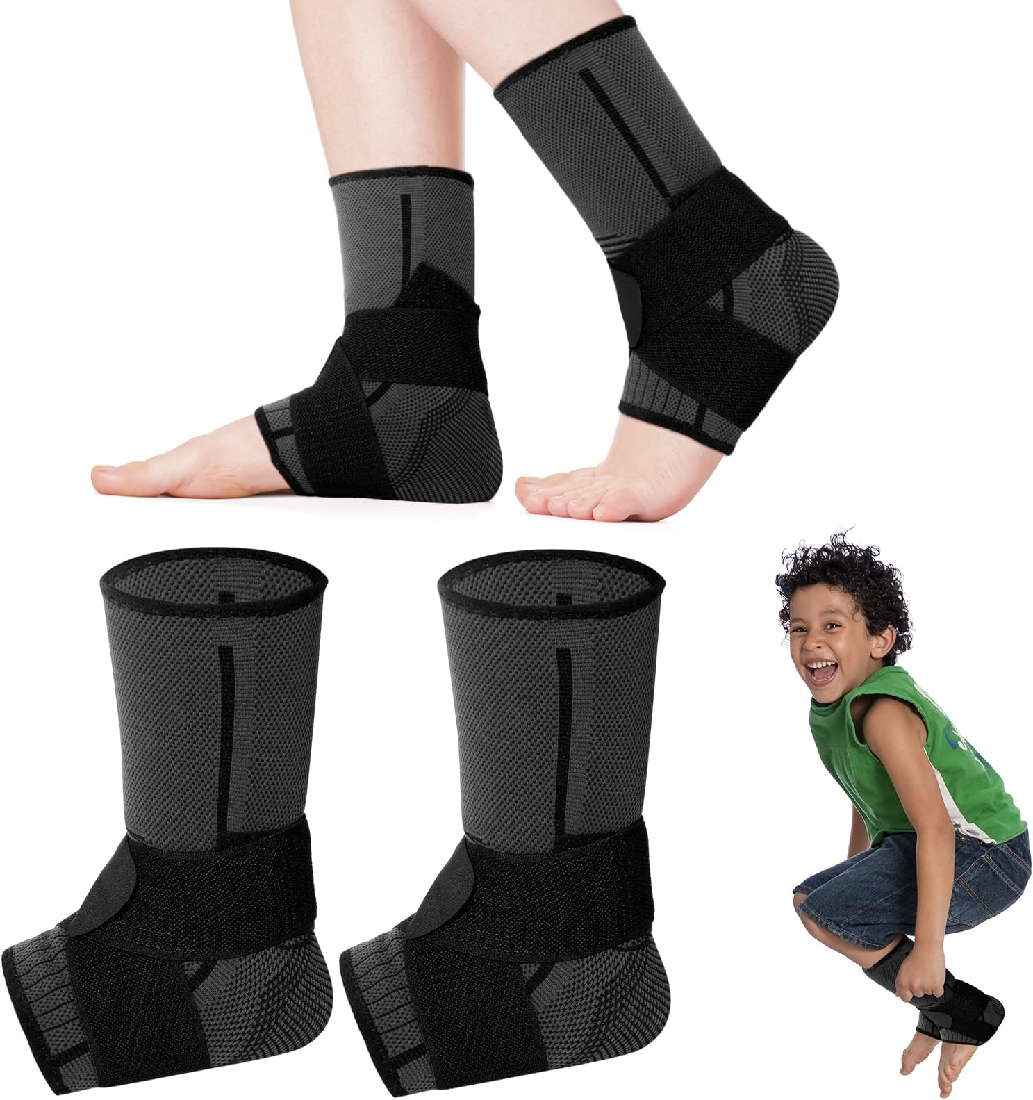 Amazon.com: Tarpop 1 Pair Ankle Brace for Kids Compression Ankle ...