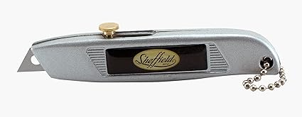 Sheffield 12245 Mini Retractable Utility Knife | Mini Boxcutter, Metal ...