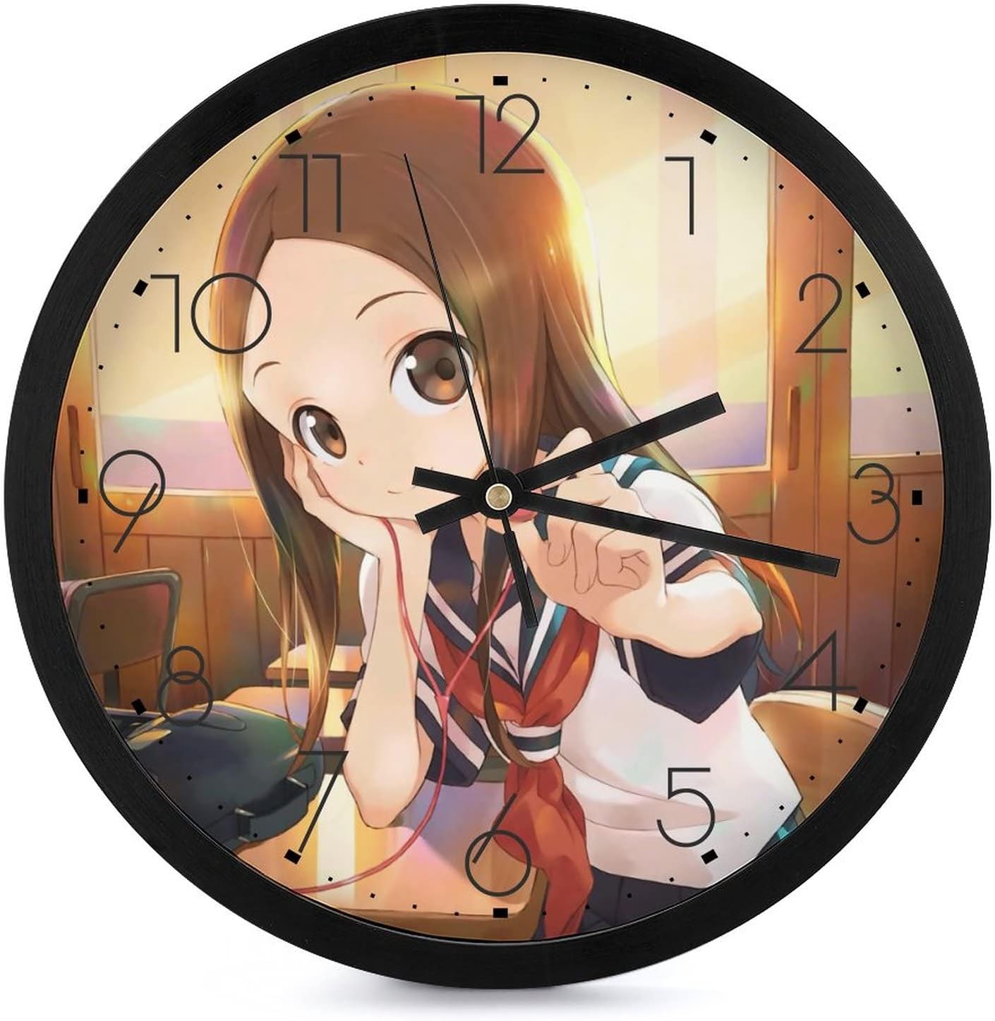 Amazon.co.jp: Takagi Talented Wall Clock, Anime Character Clock ...
