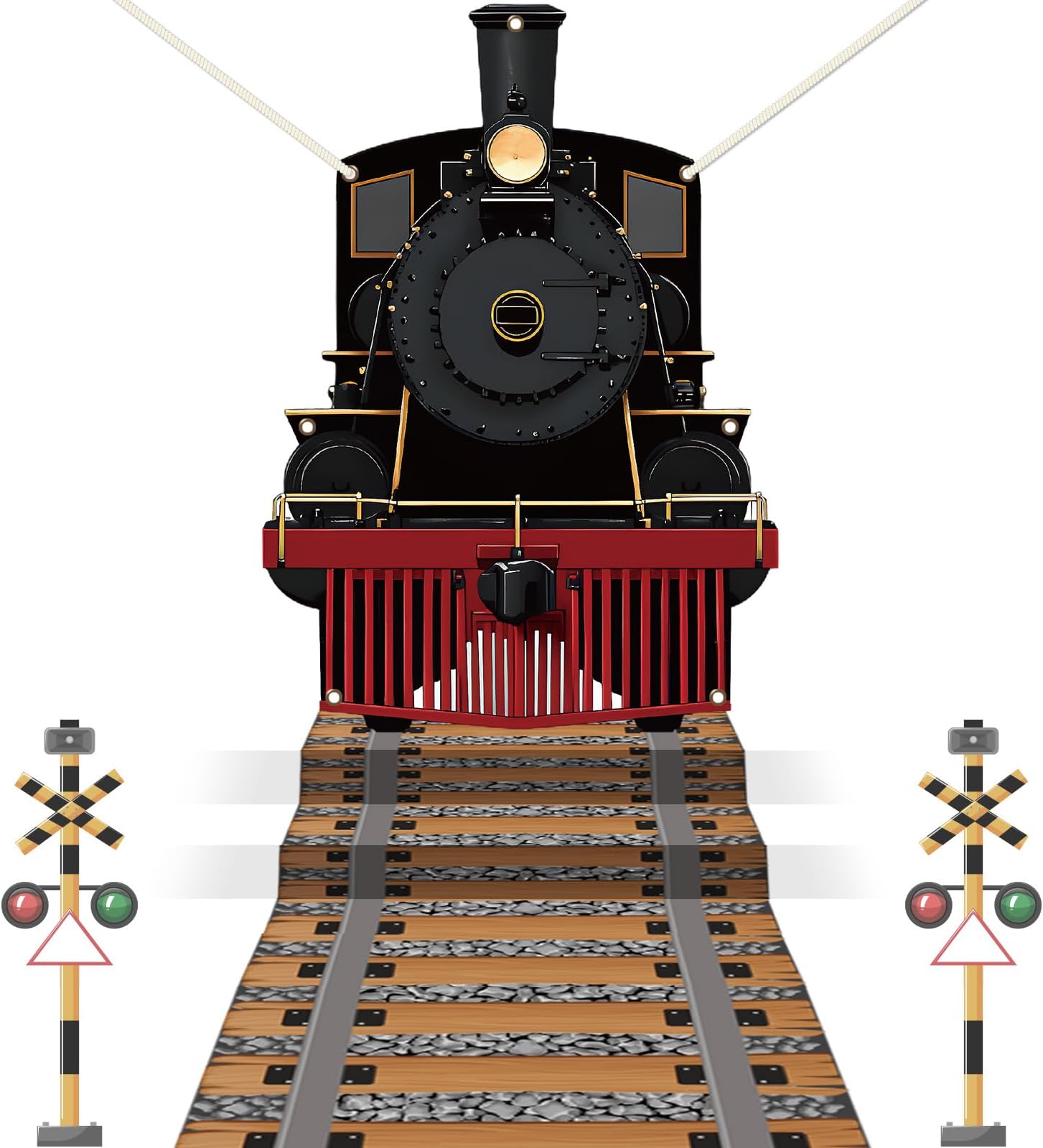 Amazon.com: Train Crossing Theme Party Decorations Welcome Railroad ...