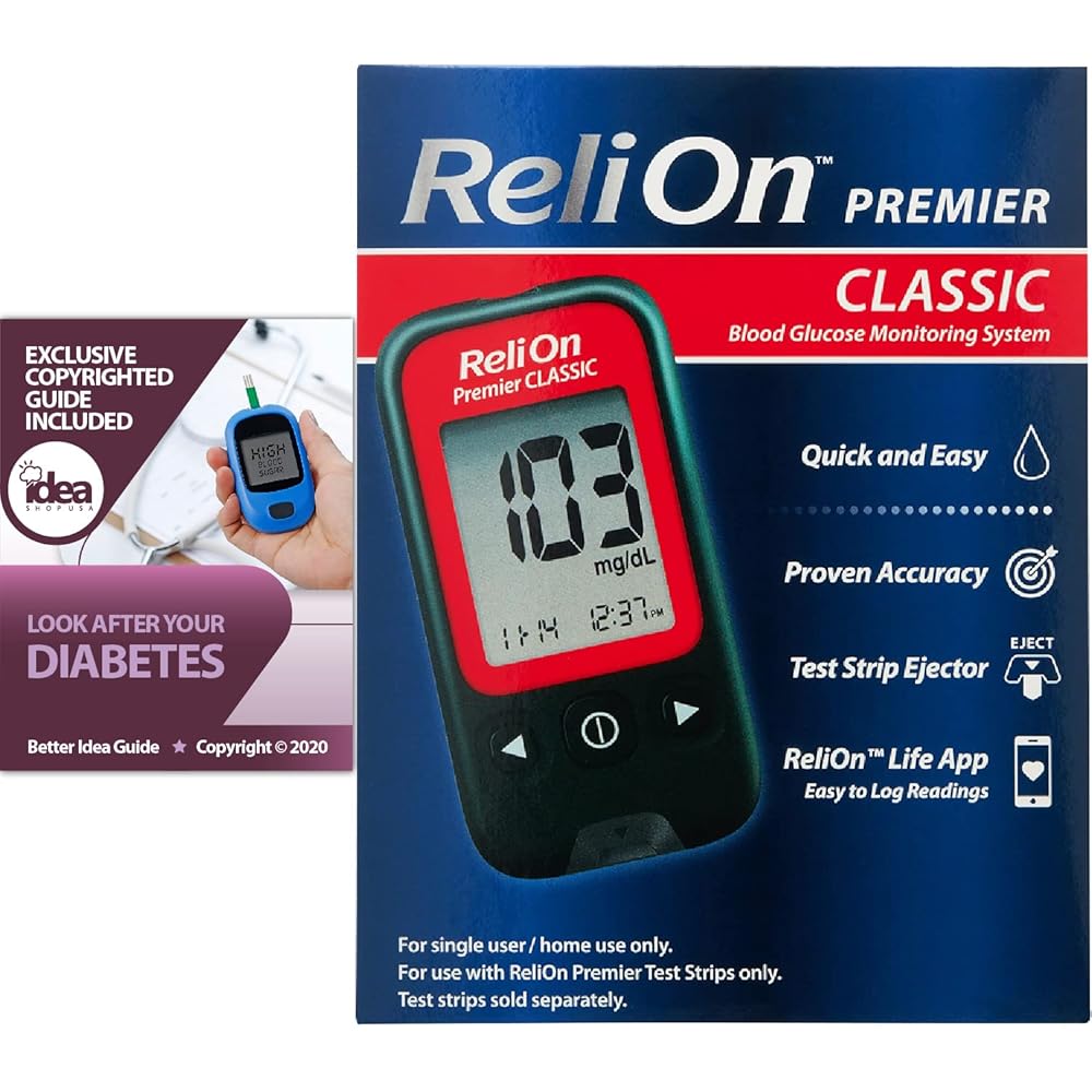 $5/mo - Finance ReliOn Premier Classic Blood Glucose Monitoring System ...