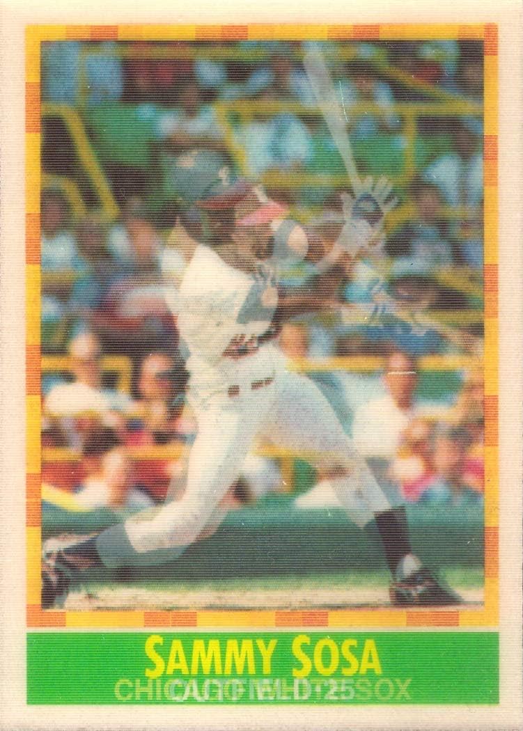 Amazon.com: 1990 Sportflics Baseball #81 Sammy Sosa Rookie Card ...