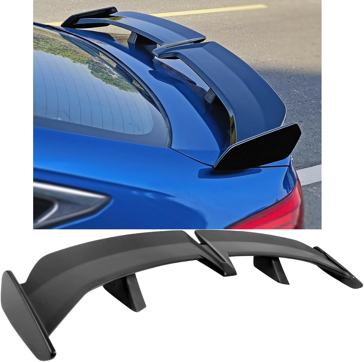 Amazon.com: DEERMOTO Universal Rear Spoiler 54 Inch Seagull PRO Style ...
