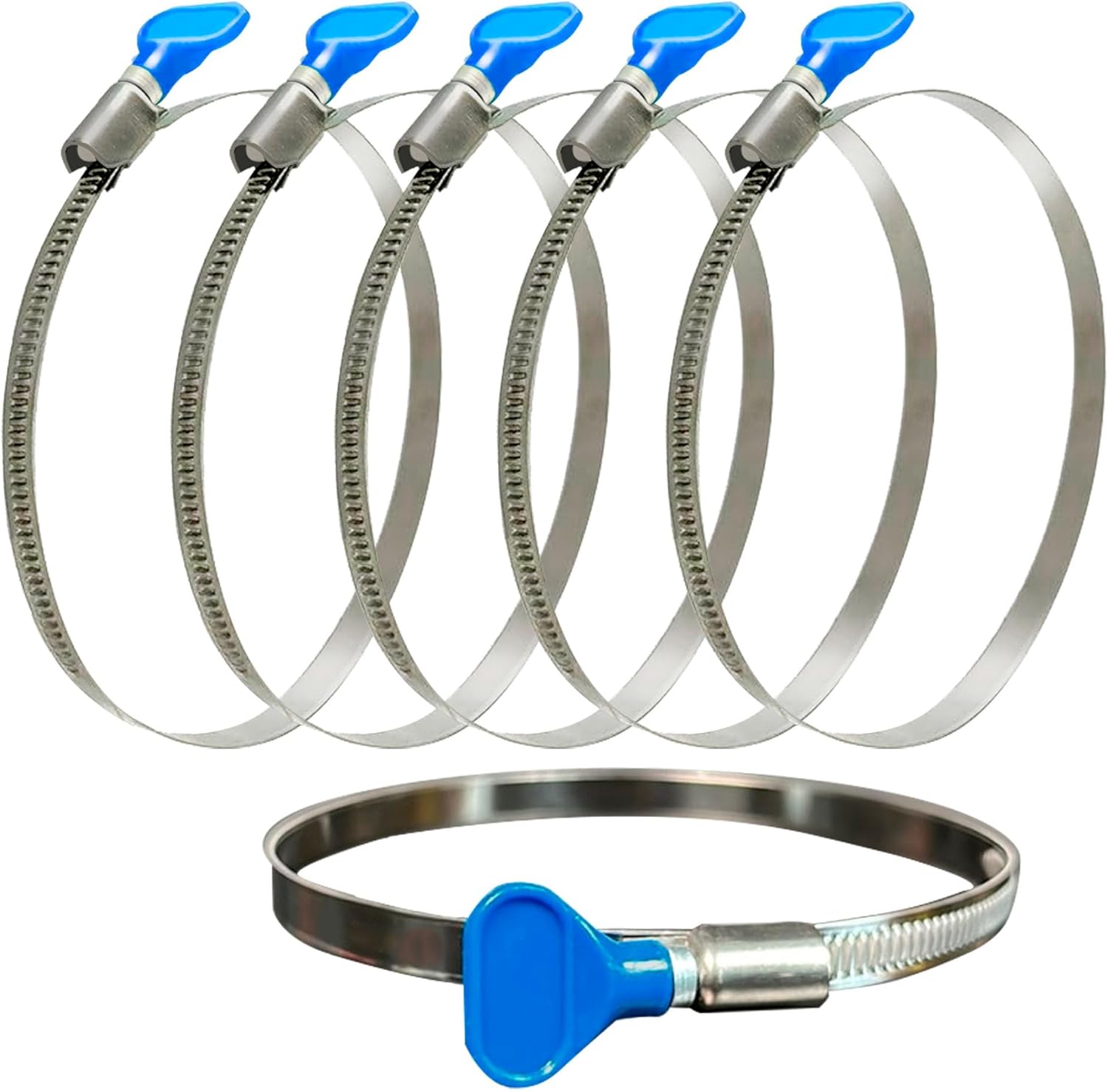 Saffire 4-inch Screw Key 91-114mm Adjustable Hose Clamps(6) - Amazon.com