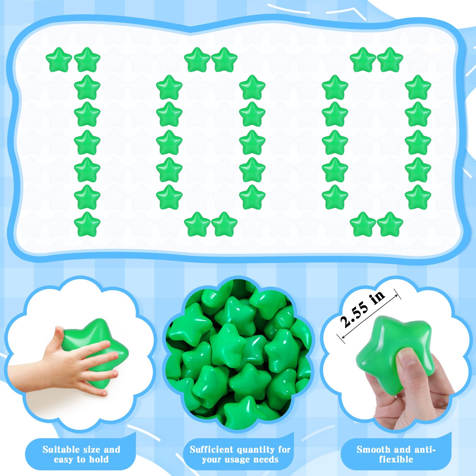 Snapklik.com : STARBOLO Star Ball Pit Balls For Toddlers -100pcs ...