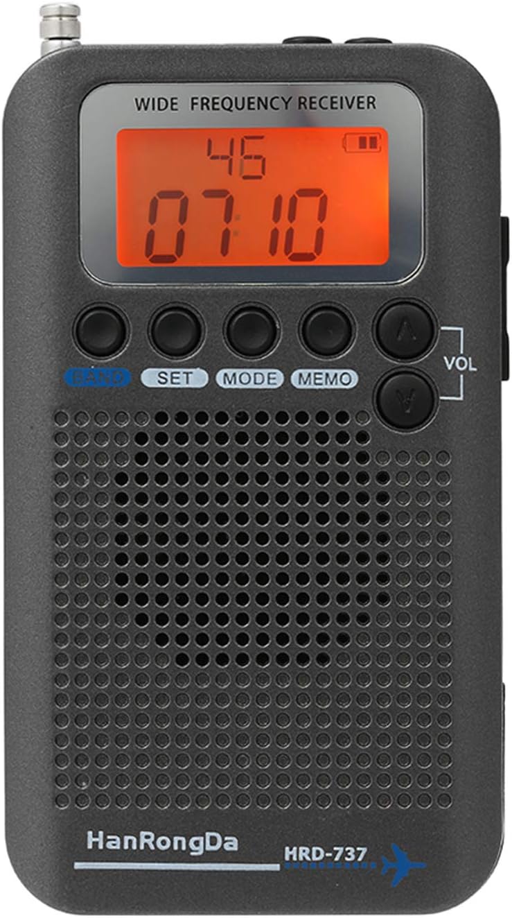 Amazon.com: ERYUE Radio, HRD-737 Portable Full Band Radio Aircraft Band ...
