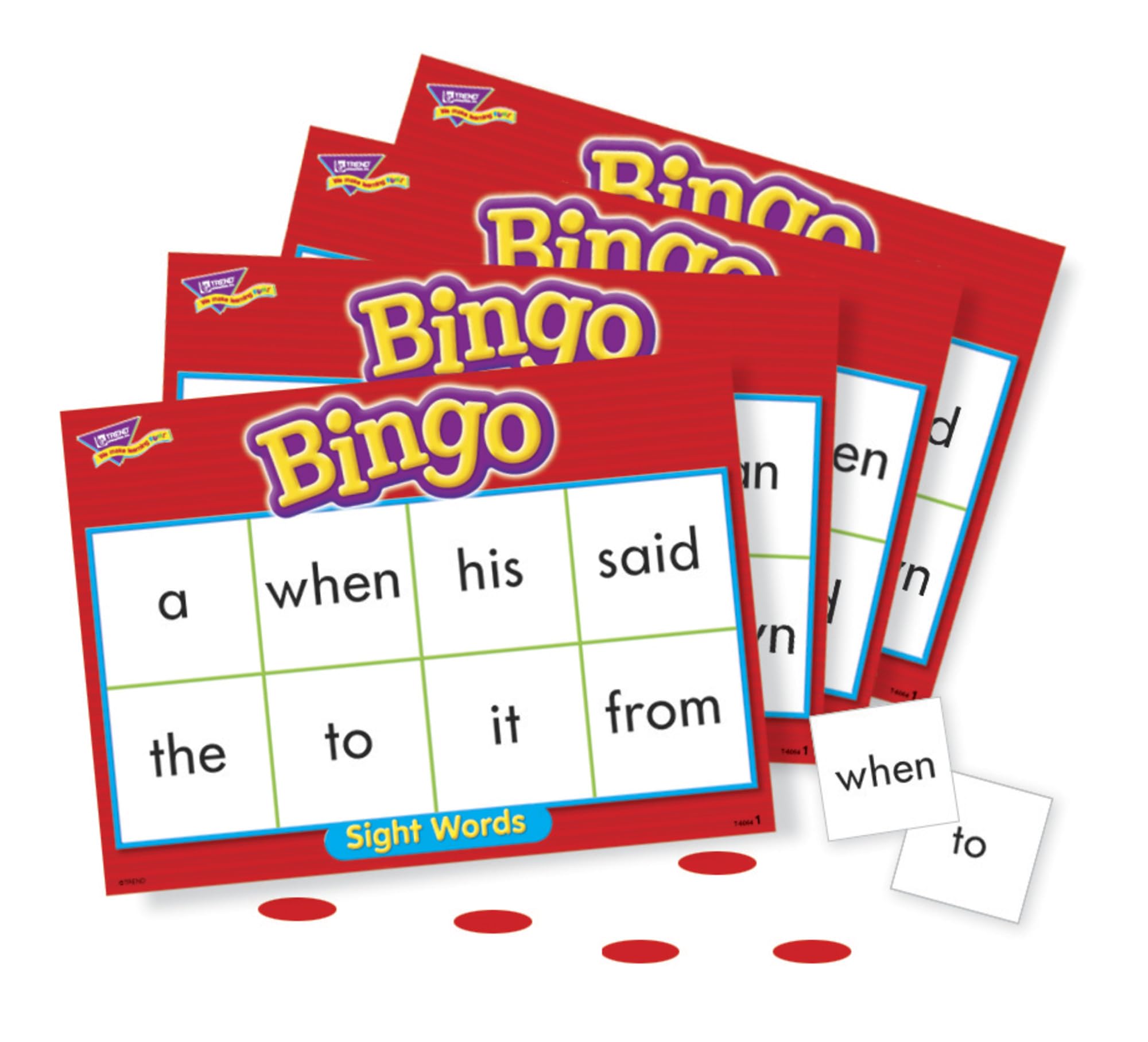 Amazon.com: TREND ENTERPRISES: Sight Words Level 1 Bingo Game, Exciting ...