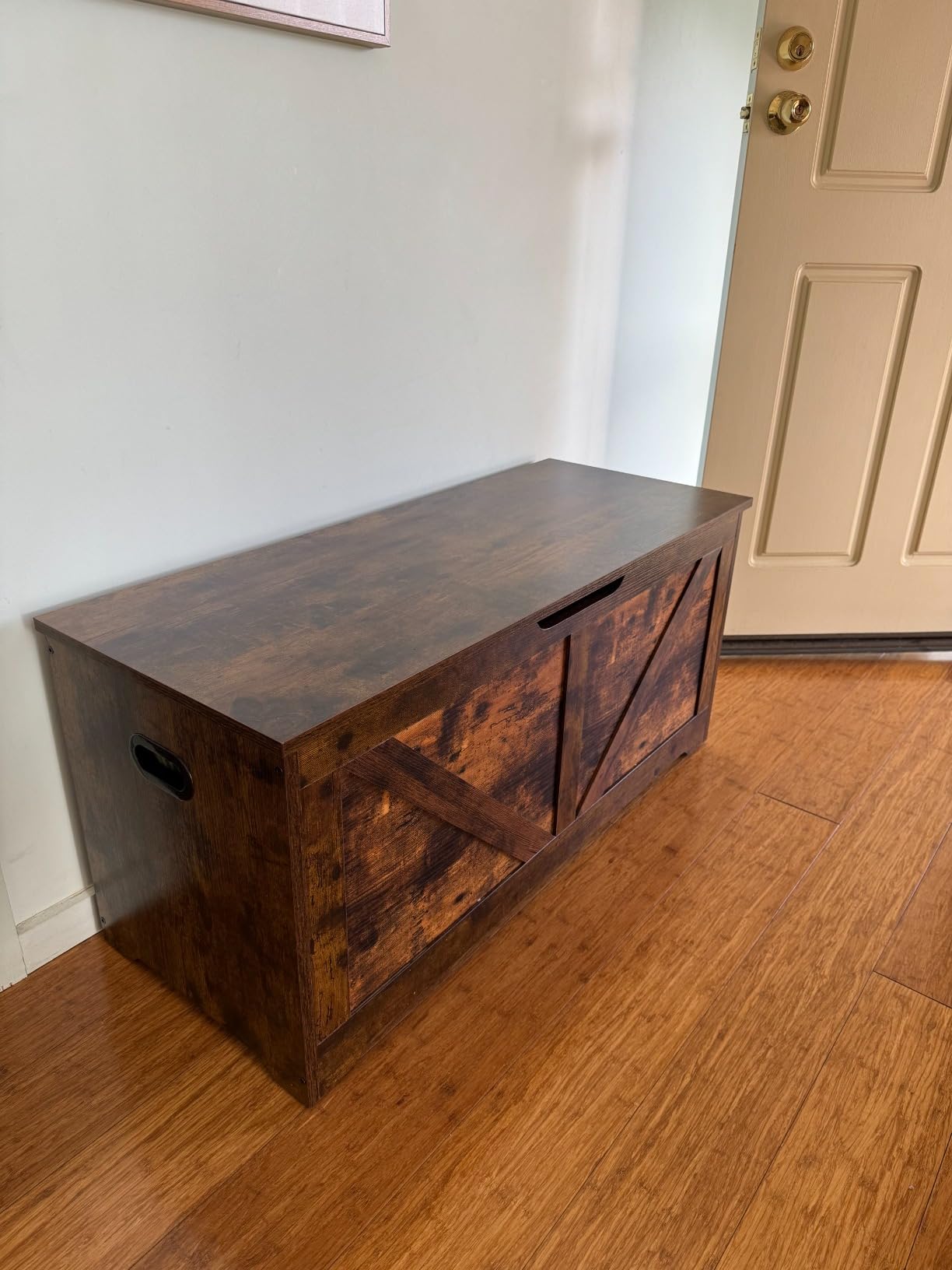 VASAGLE Storage Chest, Toy Chest Box Organizer with Safety Hinges ...