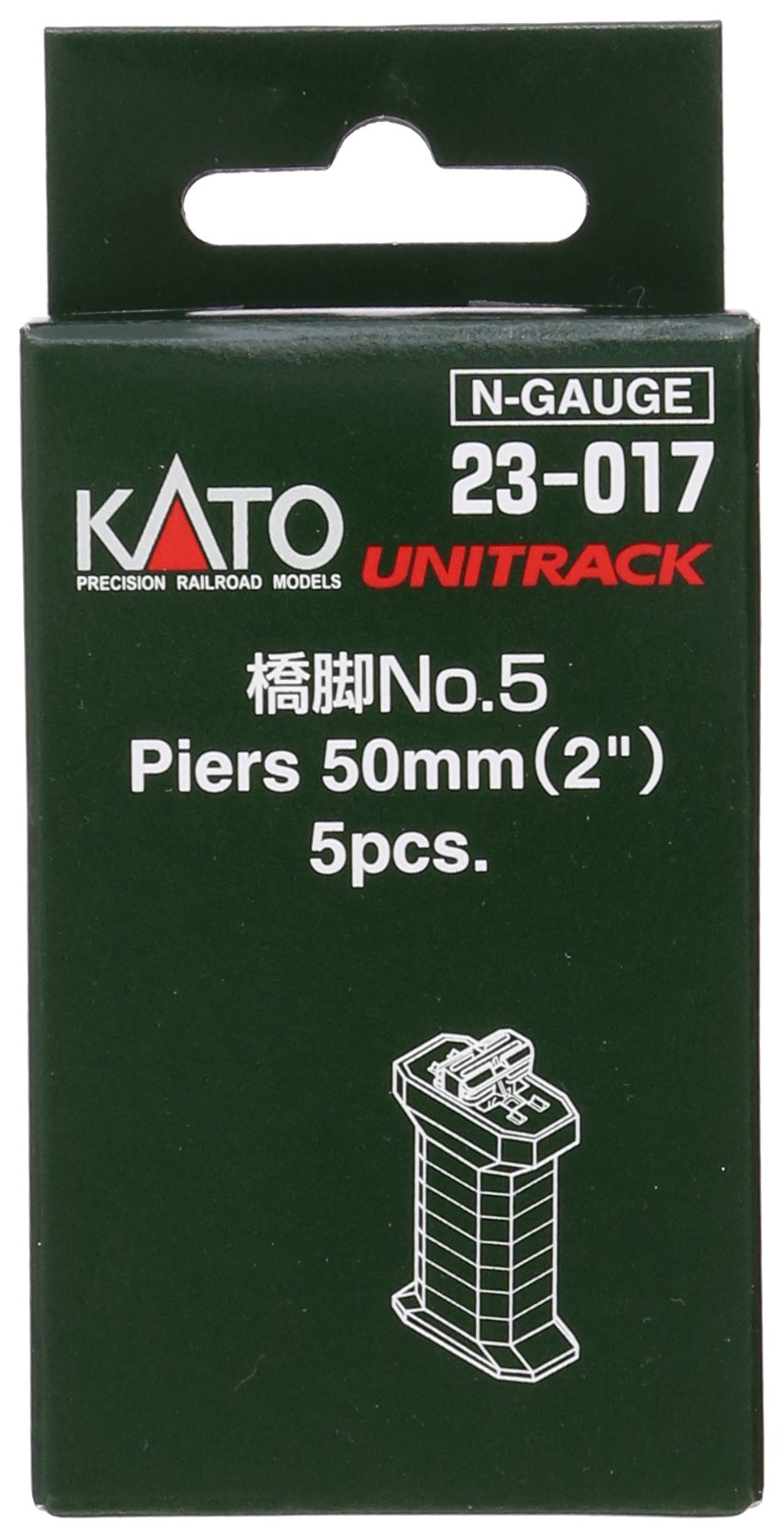 Amazon.com: Kato USA Inc. N 50mm 2 Piers 5 KAT23017 N Track : Arts ...