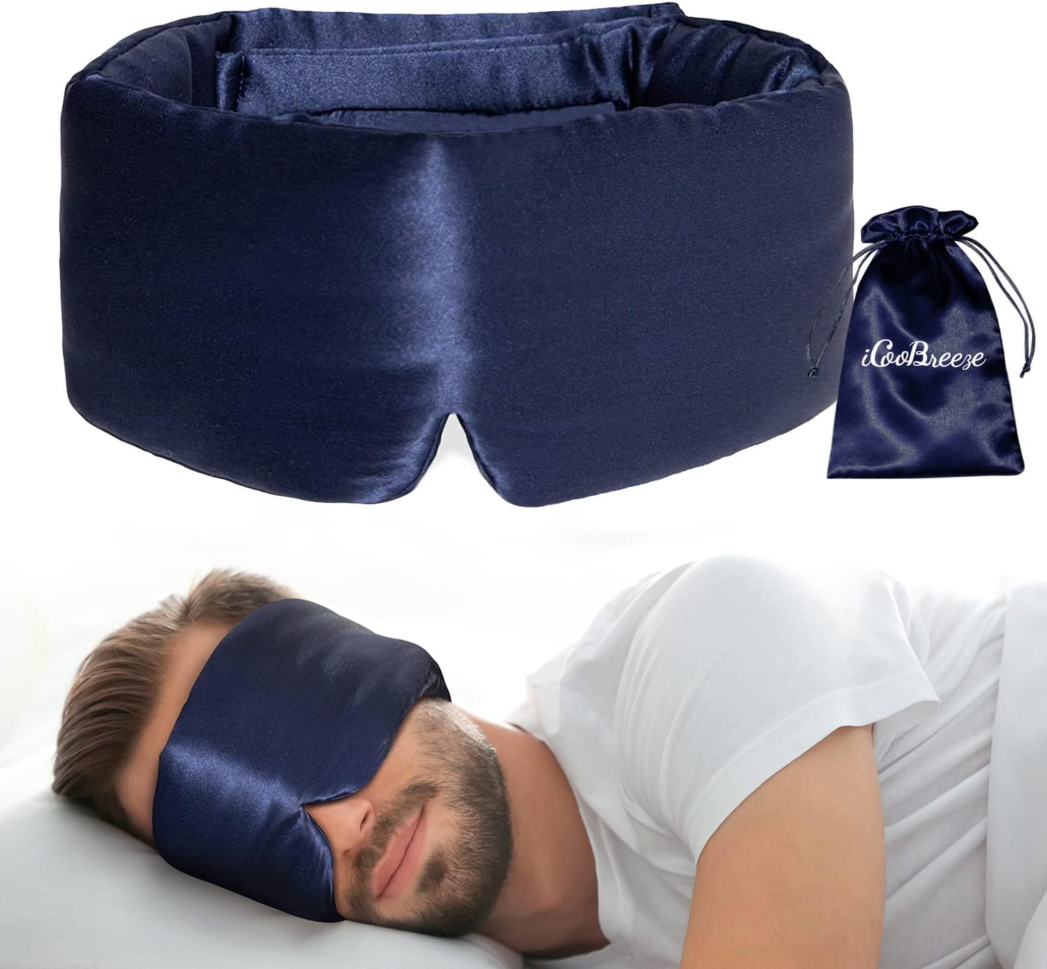 Amazon.com: Dream Essentials Ultra Silk 360 Sleep Mask, Mulberry Silk ...