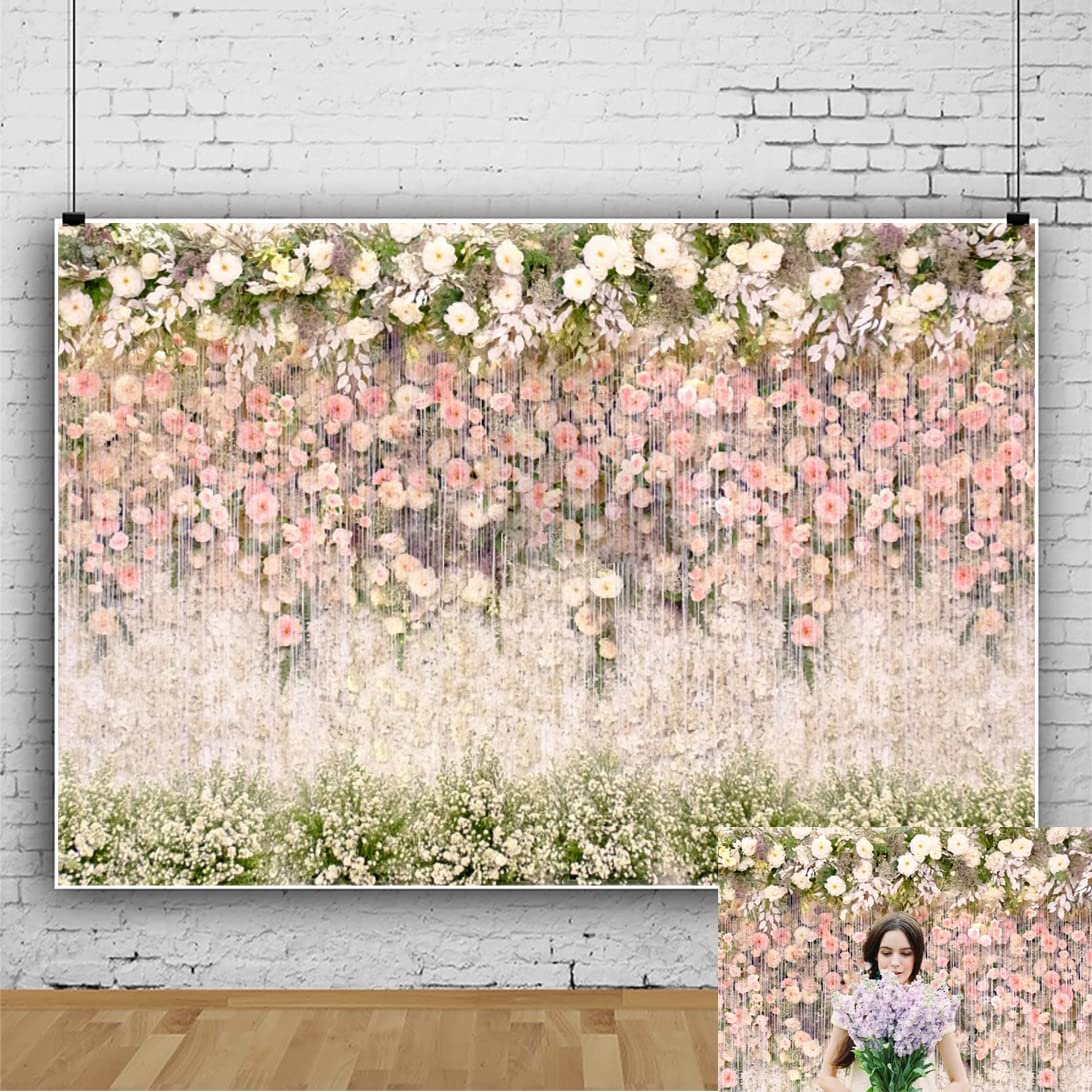 Weather Proof Shutter 8x6ft White Rose Flower Backdrop - Fabric ...
