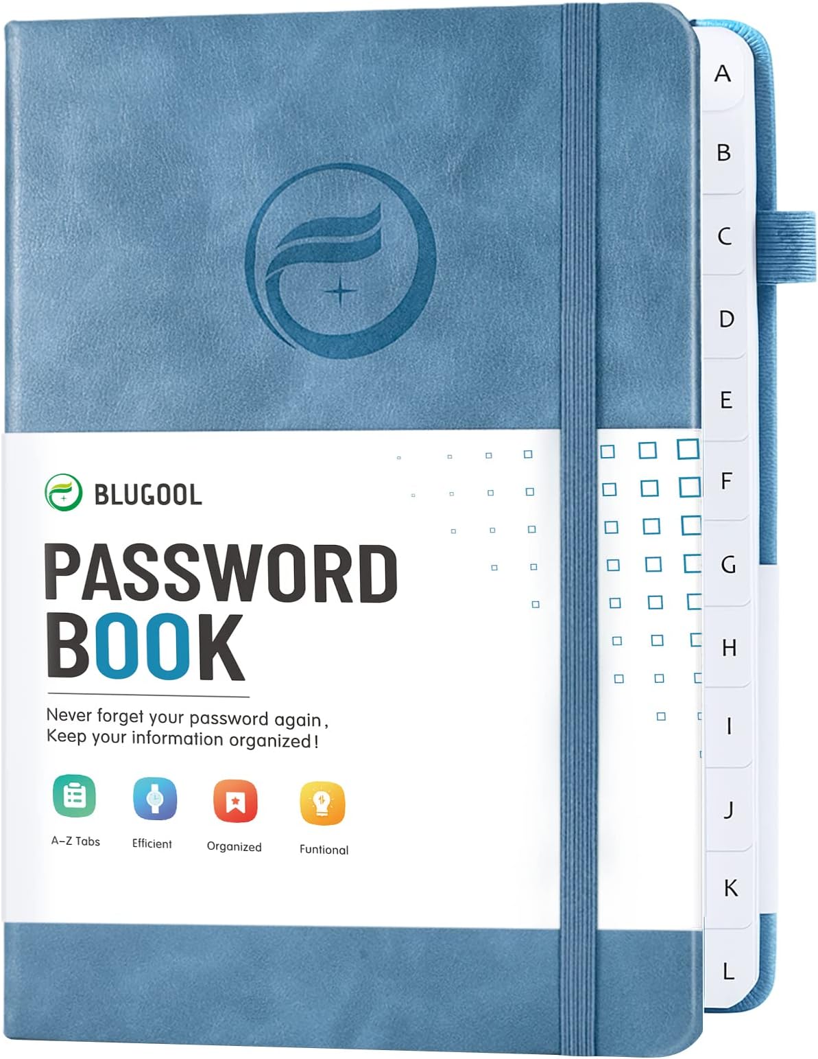 Password Book with Alphabetical Tabs, Hardcover Password Keeper ...