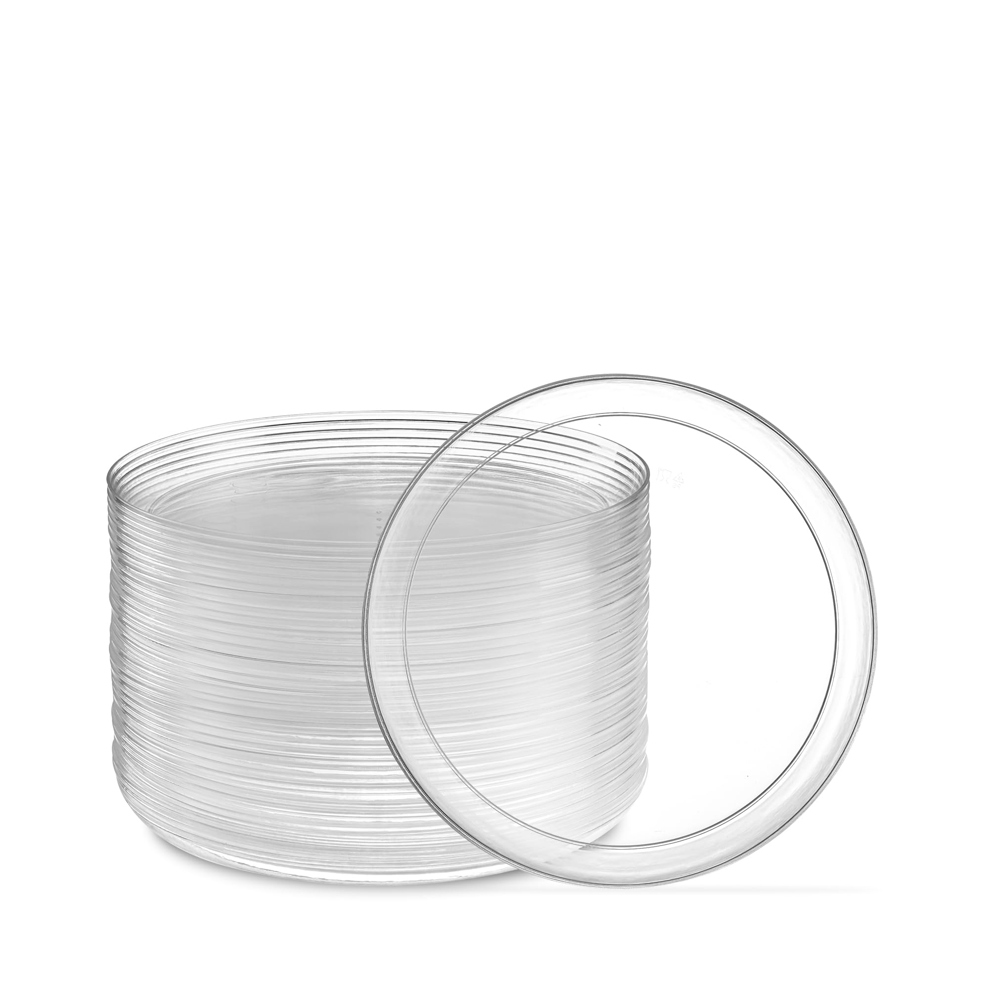 Amazon.com: PLASTICPRO Plastic Party Plates Edge Collection Premium ...