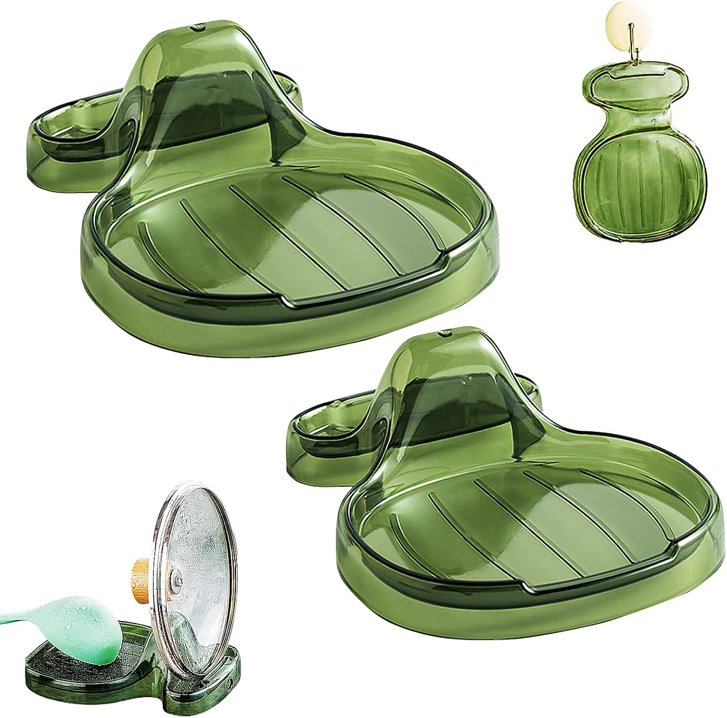 Amazon.com: Pot Lid Holder 2PCS Multifunction Kitchen Spatula Rack ...