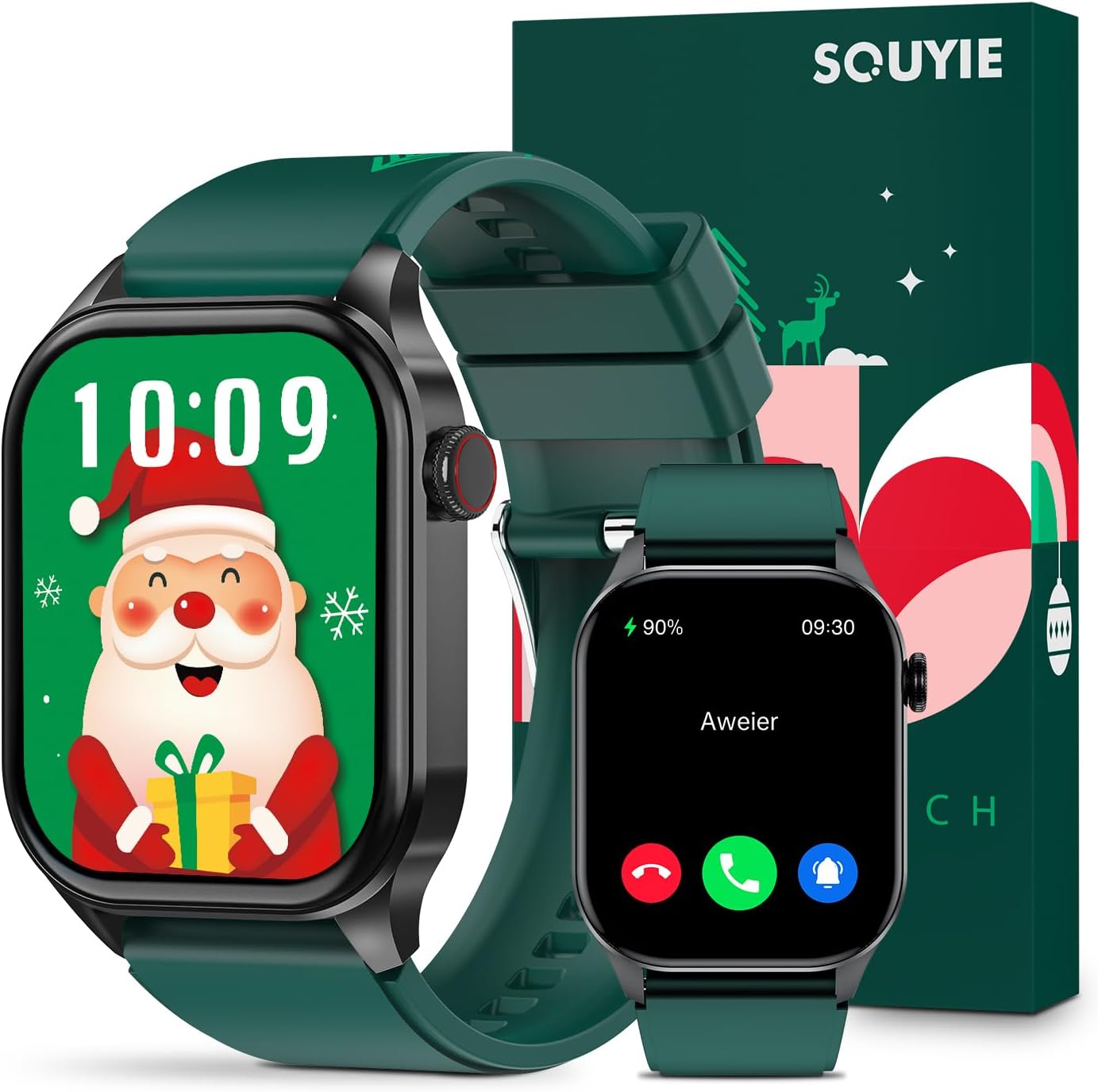 SOUYIE Smart Watch for Men Women (Answer/Make Call), 2.04" AMOLED ...