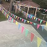 Amazon.com : 250pcs Multicolor Pennant Flags,LOOBJOYGAME 263Ft Nylon ...