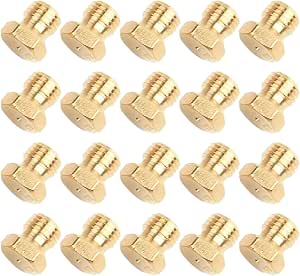 Amazon.com : Brass Jet Nozzle Propane Burner Orifice Kit M6 Thread LP Gas Conversion Parts for ...