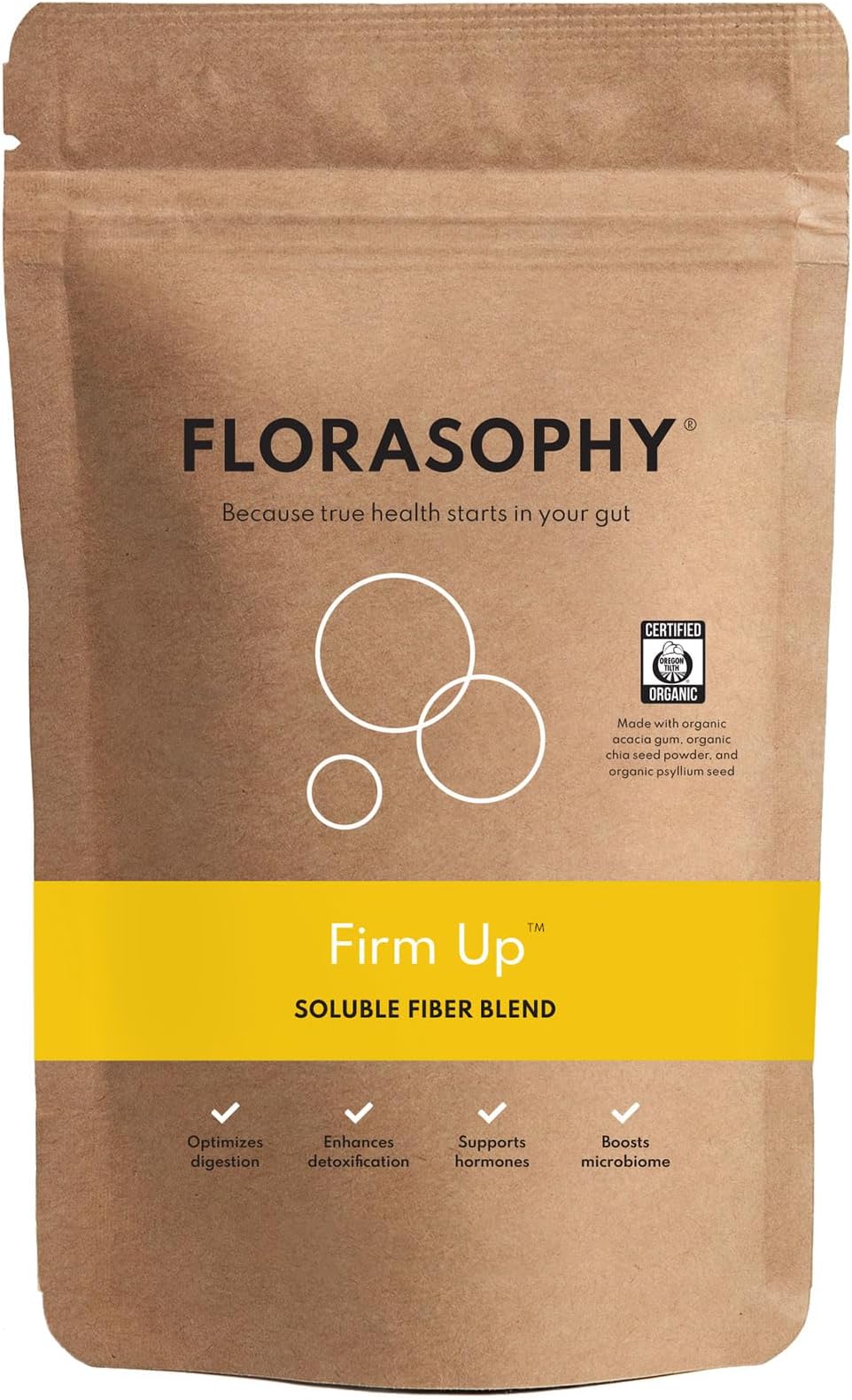 Amazon.com: Florasophy Firm Up Organic Soluble Fiber Supplement for ...