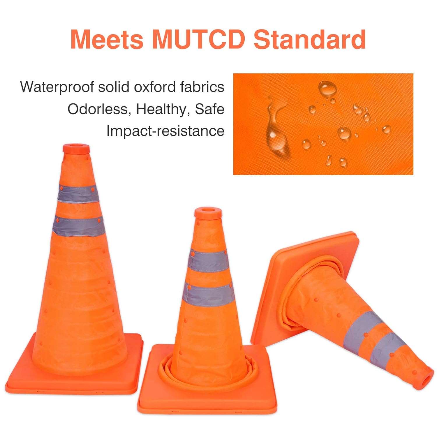 4 Pack 18 inch Collapsible Traffic Cones, Portable Australia | Ubuy